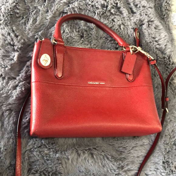 Coach | Bags | Coach Handbag Deep Rich Red Color | Poshmark